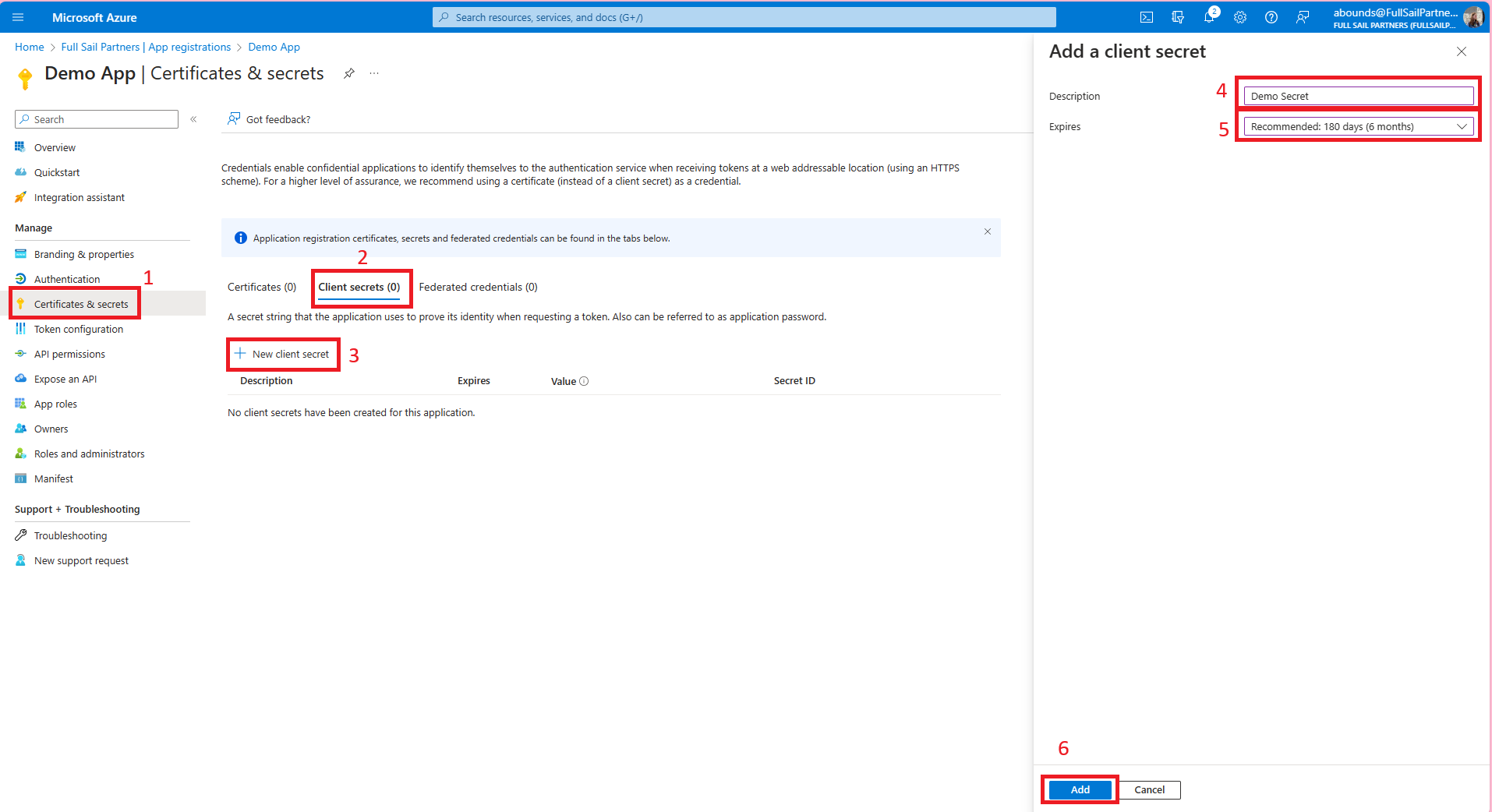 Microsoft Graph Setup Guide | Full Saill Partners Wiki
